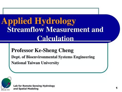 PPT Streamflow Measurement And Calculation PowerPoint Presentation Free Download ID