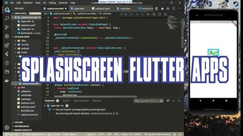 TUTORIAL SPLASH SCREEN WITH LOADING INDICATOR FLUTTER APP MEMBUAT APLIKASI FLUTTER YouTube