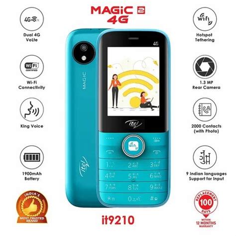 Itel Magic Black G Wi Fi Hotspot Support IT At Rs Piece ITEL Mobile Phones In