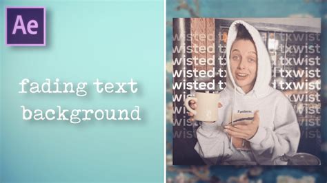 Fading Text Background After Effects Tutorial Youtube
