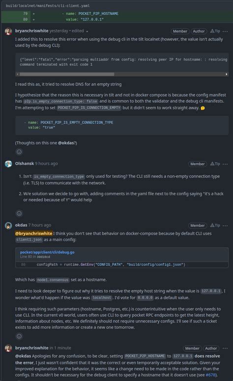 P2p Hostport Shouldnt Be Required In Client Debug Mode · Issue 678 · Pokt Networkpocket