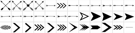 Arrows Custom Shapes Photoshop Custom Shapes