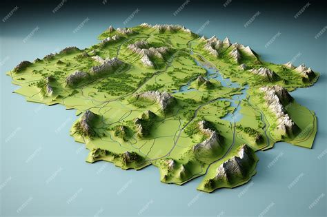Premium Ai Image Free Photo Of 3d View Map Plain Background