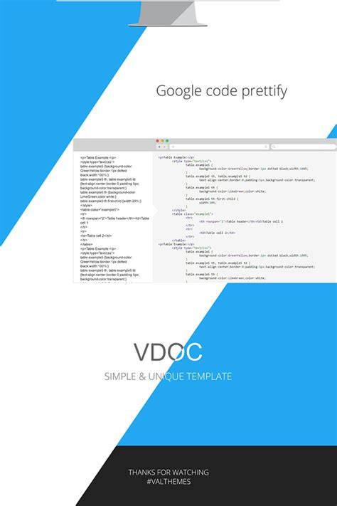 Vdoc Free Responsive Documentation Html Template Behance