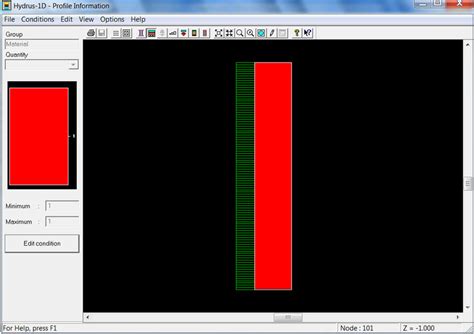 7 Example Finite Element Numerical Grid Implemented In HYDRUS 1D For A Download Scientific