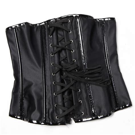 Corset Dress Faux Leather Underbust Corset With St Vicedeal