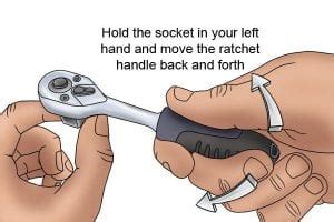 How To Use A Socket With A Ratchet Wrench Wonkee Donkee Tools