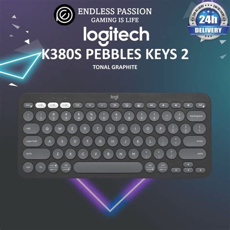 Logitech Pebble Keys 2 K380s Multi Device Bluetooth Wireless Keyboard