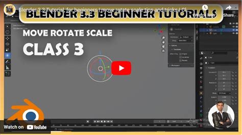 ️ blender 3 3 move rotate scale tutorials for beginners