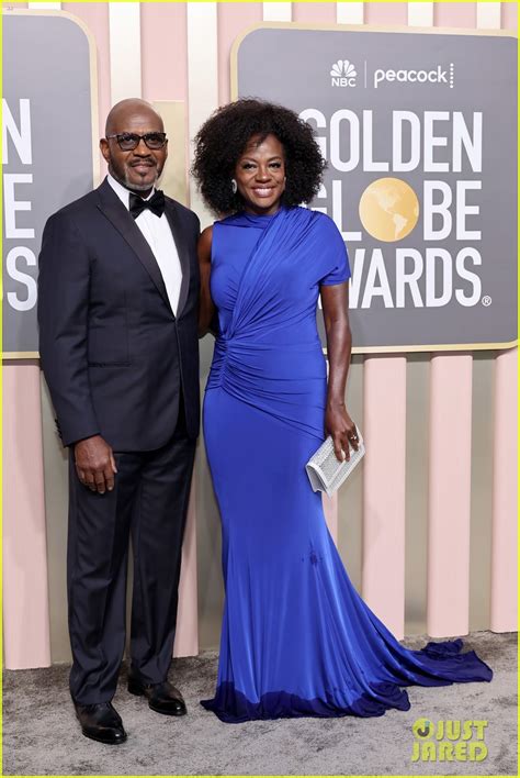 Viola Davis Goes Bold In Blue For Golden Globes 2023 With Husband