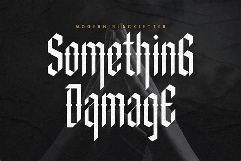 Something Damage Font Font Canyon