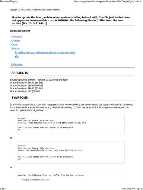 Boot Archive T5 Vir02 Pdf Booting File System