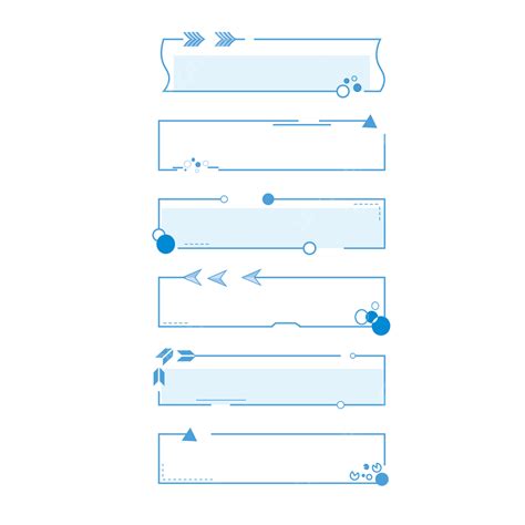 Business Office Simple Geometric Line Blue Rectangle Border Text Box Text Box Subtitle