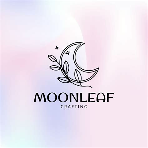 Moonleaf Crafting Logo Design Online Logo Template Vistacreate