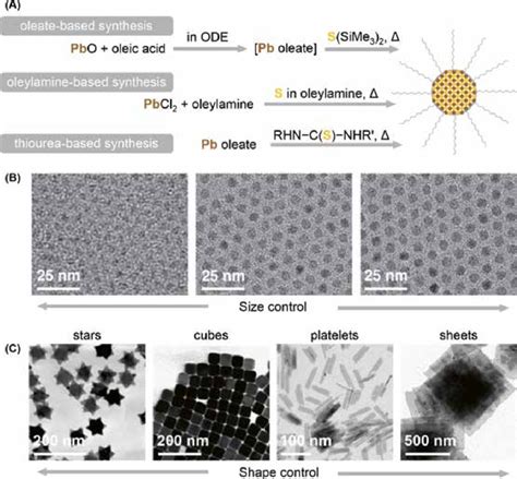 A Reaction Schematics Of Common Synthetic Methods Of Pbs Quantum Dot
