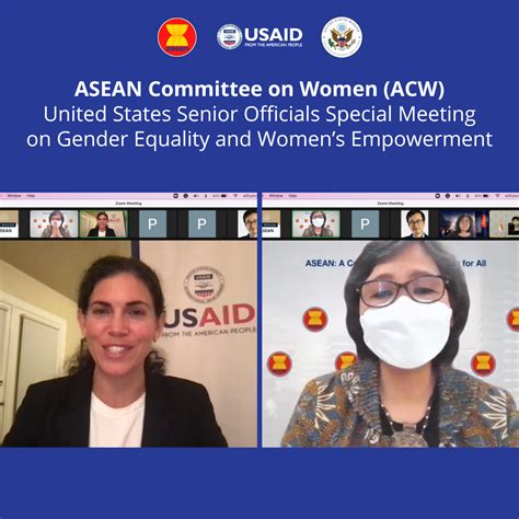 Asean Us To Advance Gender Equality And Empowerment Of Women And