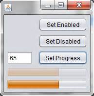 Java Possible To Disable A Progress Bar In Swing Stack Overflow