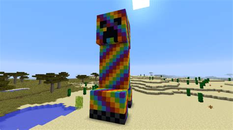 Rainbow Creeper Minecraft Map