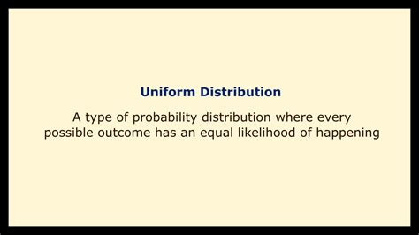 Uniform Distribution