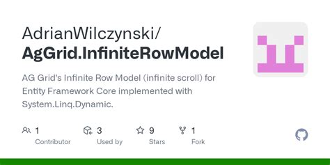 Github Adrianwilczynskiaggridinfiniterowmodel Ag Grids Infinite Row Model Infinite Scroll