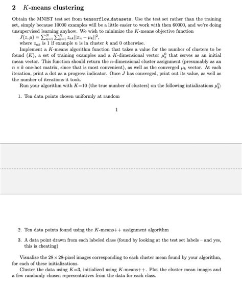 Solved Ten Data Points Found Using The K Means Assignment Chegg