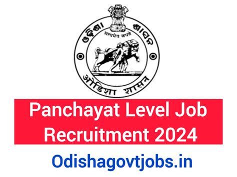 Odisha Gram Rozgar Sevak Grs Recruitment 2024 Panchayat Level Govt