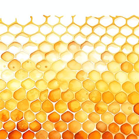 Premium Ai Image Beautiful Honeycomb Pattern Border Watercolor