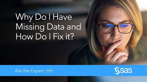 Solved Free Webinar Why Do I Have Missing Data And How Do I Fix It