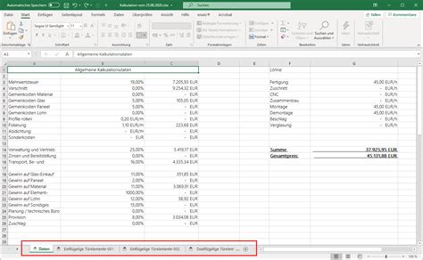 Excel Kalkulation Orgadata De