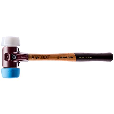 Halder 12 99 In Simplex Mallet With Oversized Soft Blue Rubber And Superplastic Inserts Wood