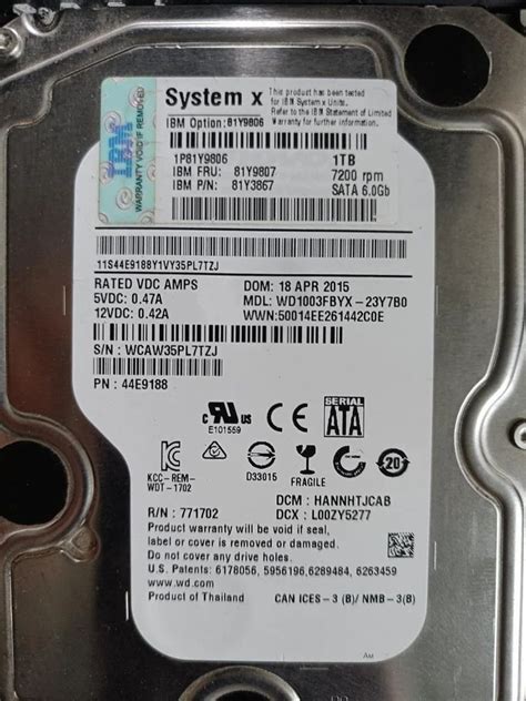 Server Hdd At Rs 8500 सर्वर हार्ड डिस्क In Mumbai Id 2851499305133