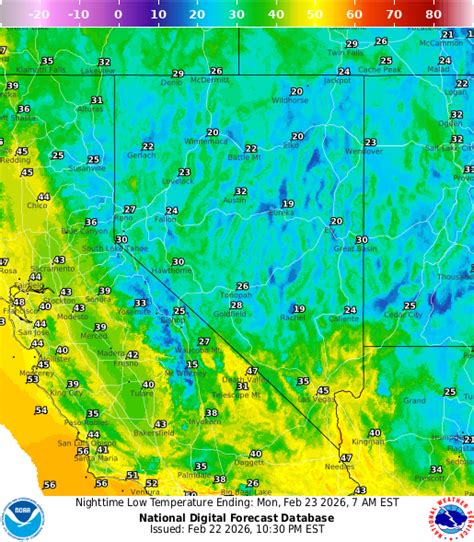 Noaa Graphical Forecast For Nevada