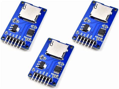 Canaduino® 3 X Micro Sd Memory Card Adapter For Arduino With 33v 5v