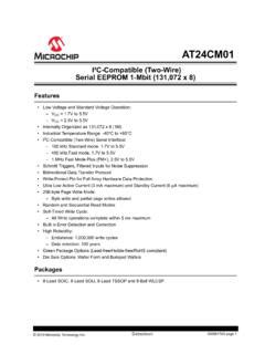 AT CM I C Compatible Two Wire Serial EEPROM Mbit At Cm I C Compatible Two Wire