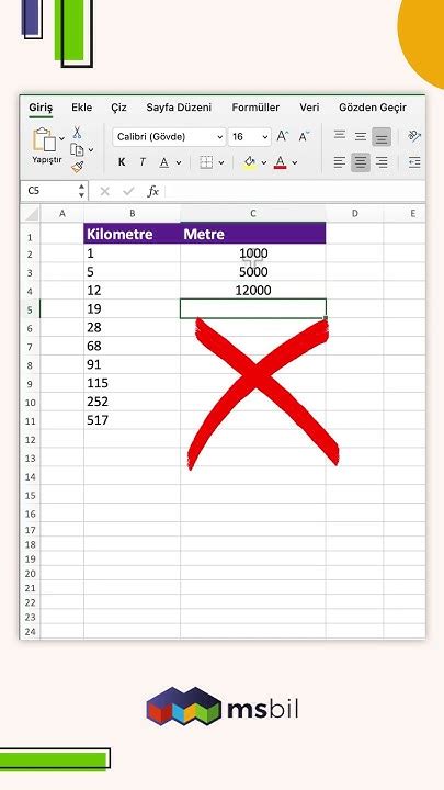excel Çevir convert fonksiyonu ile birim Çevirme excelformula
