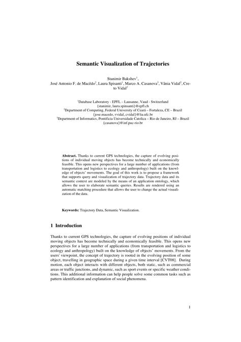 Pdf Trajectory Semantic Visualization