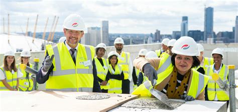 Newham Mayor Celebrates Topping Out Ceremony At Brunel Street Works