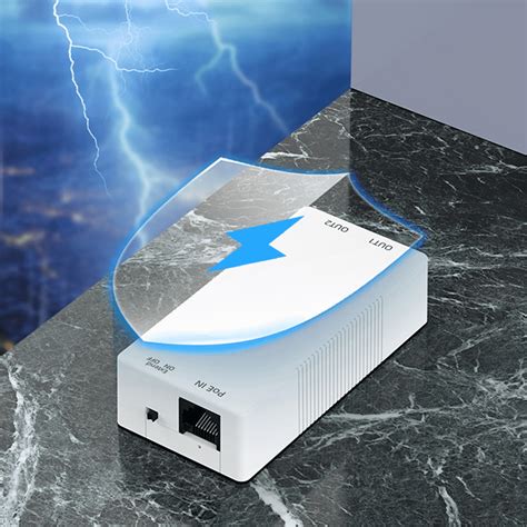 2 Port Gigabit POE Repeater 1 to 2 PoE Extender with IEEE802.3af/At ...
