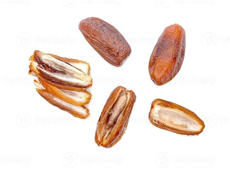 Dry Dates Palm Sliced Isolated On White Background 11088164 Stock Photo At Vecteezy