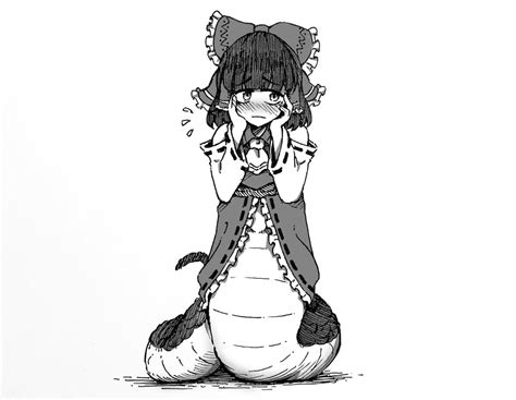 Embarrassed Snek Reimu [touhou] R Fantasymoe