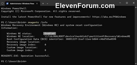 Enable Or Disable Windows Recovery Environment Winre In Windows 11 Windows 11 Forum