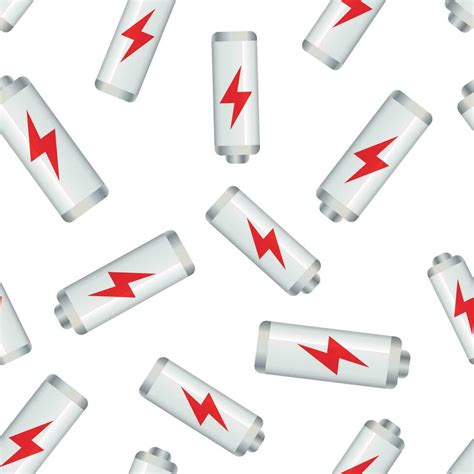 Battery Charge Level Indicator Seamless Pattern Background Business Flat Vector Illustration
