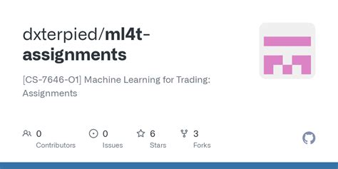 Github Dxterpiedml4t Assignments Cs 7646 O1 Machine Learning For Trading Assignments