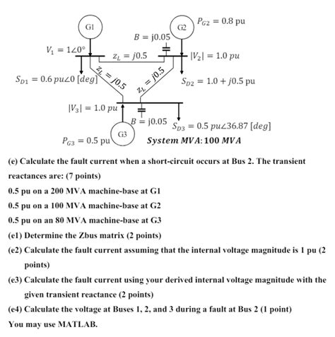 Solved E Calculate The Fault Current When A Short Circuit Chegg Com