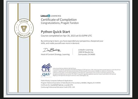 Linkedinlearning Python Pragati Tandon