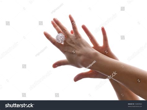 Delicate Hands With Beautiful Diamond Ring Stock Photo Shutterstock
