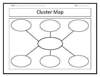 Cluster Map Blank Template By Teaching Resources U TpT