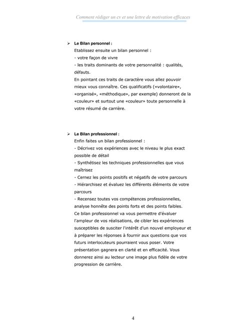 SOLUTION 2 Comment R Diger Un Cv Et Une Lettre De Motivation Efficaces