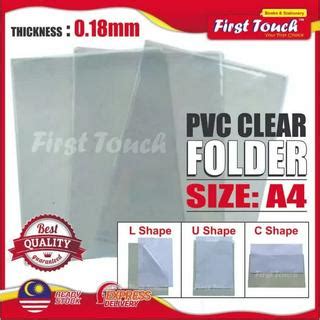 Clear Folder A PVC Document Clear Holder L Shape C Shape U Shape Folder Colour Office Fail