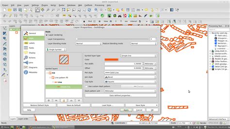 Line Pattern Fill The Style Is Applied To Symbol Border And Not To Line Fills As A User Would